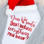 How to Make a Funny Santa T-Shirt {Free Santa SVG}