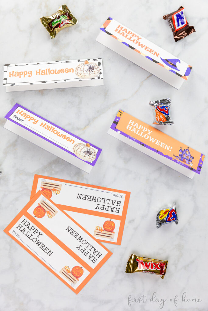 Free Halloween Treat Bag Toppers | First Day of Home