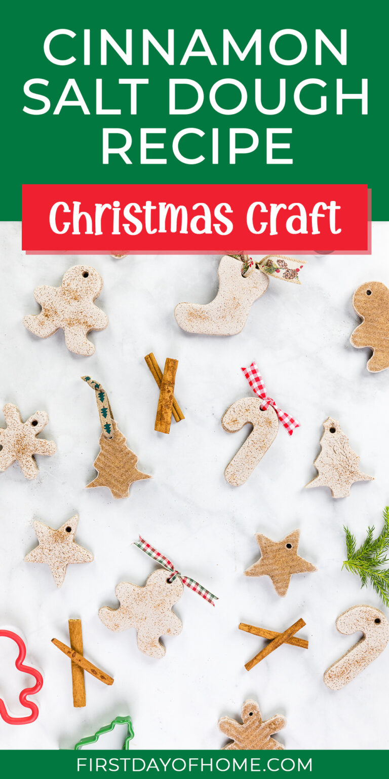 Easiest Cinnamon Salt Dough Recipe | First Day of Home