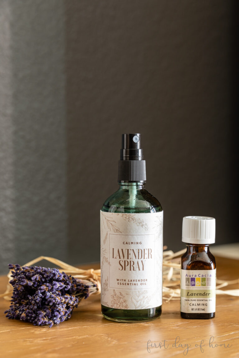 Easy DIY Lavender Spray | First Day of Home
