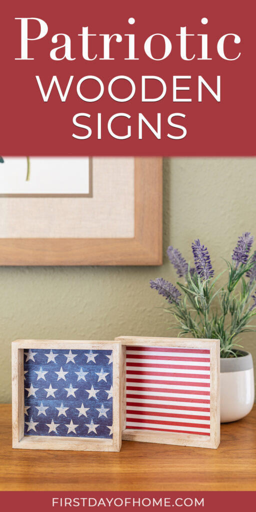DIY Patriotic Wood Signs in 10 Minutes
