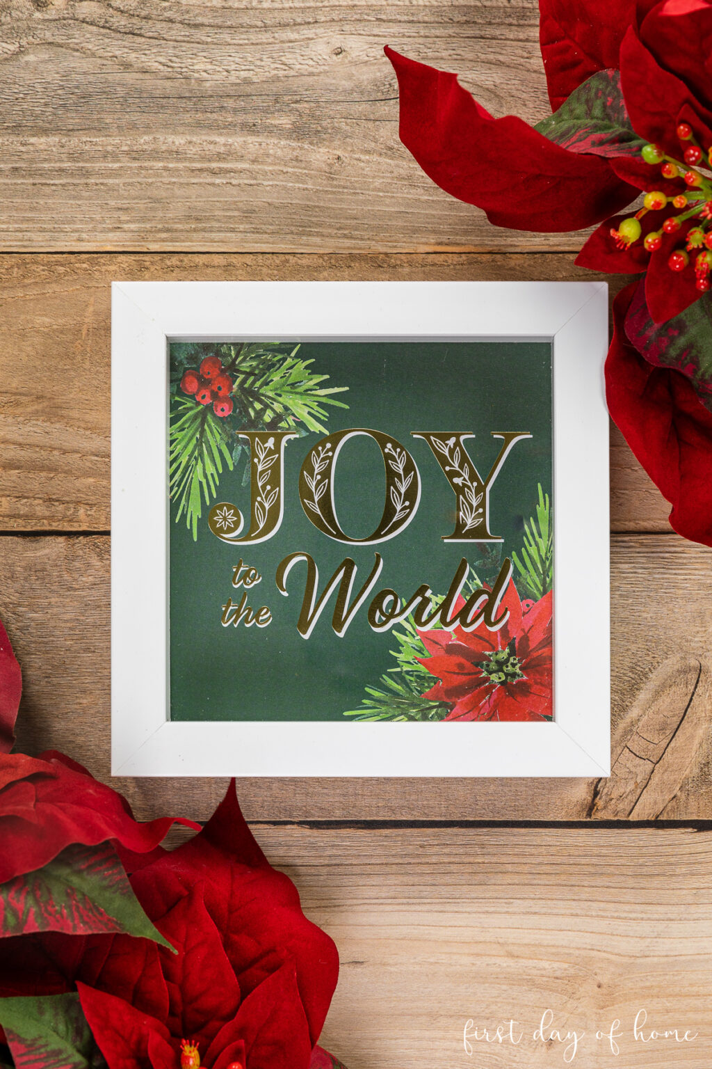 Easy Christmas Shadow Boxes | First Day of Home