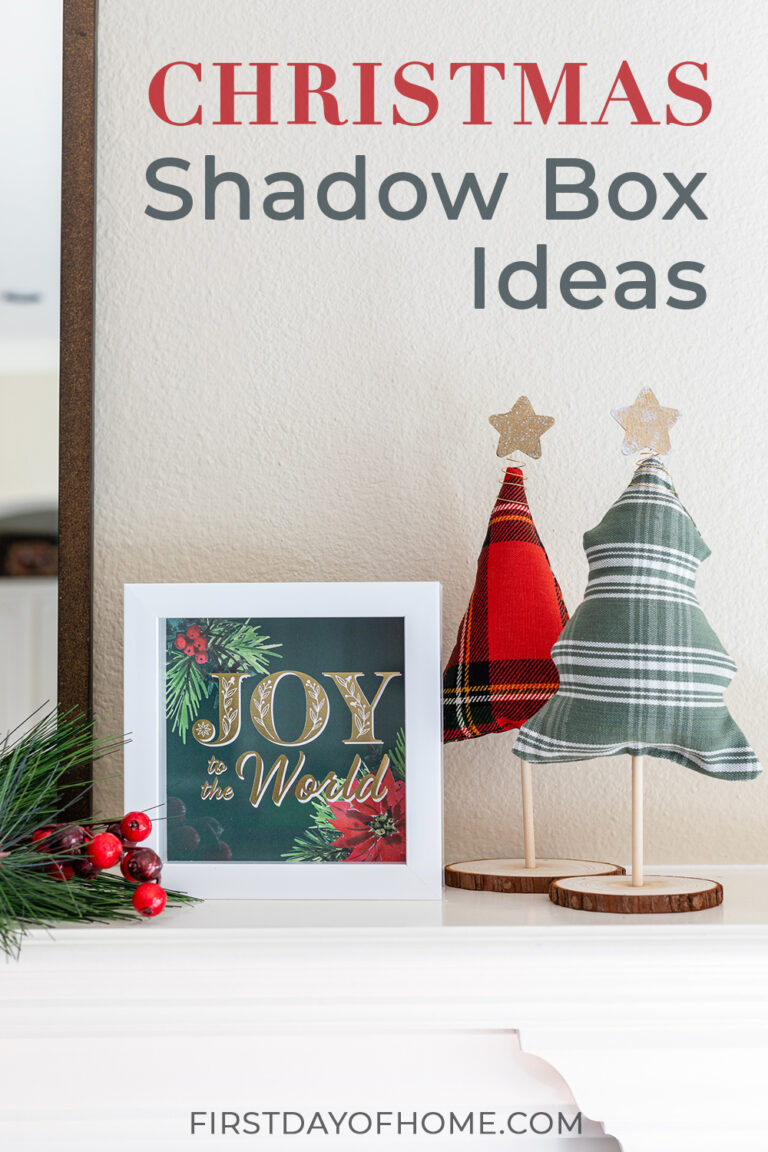 Easy Christmas Shadow Boxes | First Day of Home