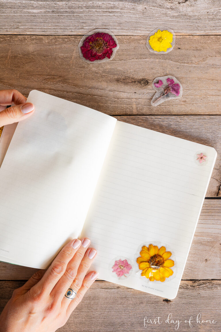 How to Make Pressed Flower Stickers