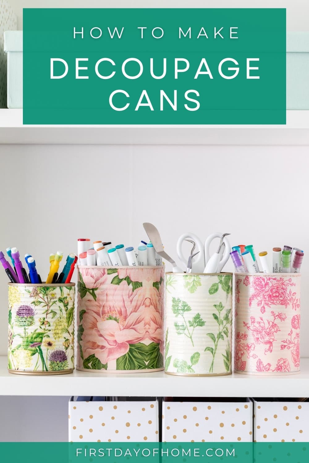 How to Decoupage Cans: Easy Craft Idea