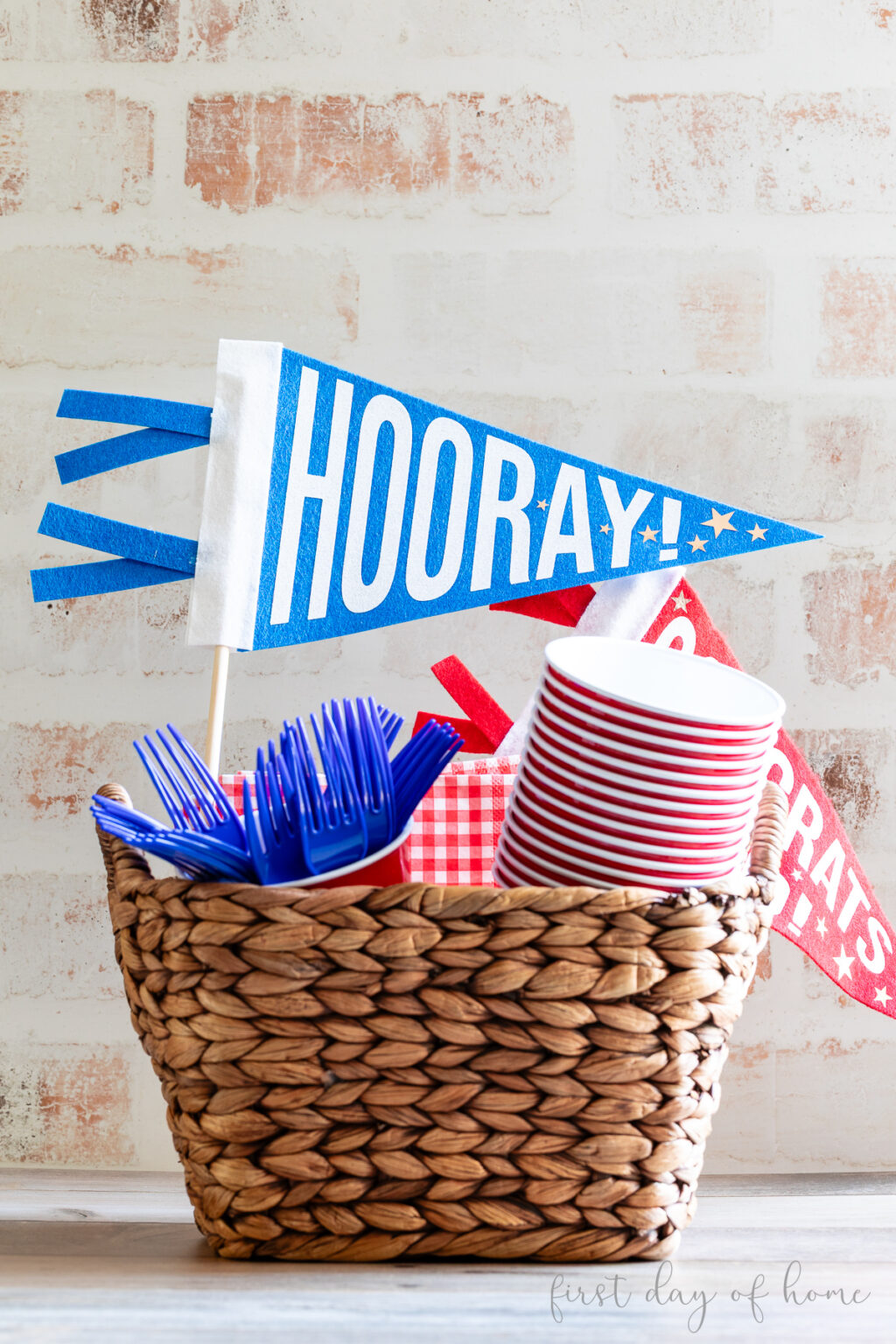 Easy DIY Pennant Flag – First Day of Home