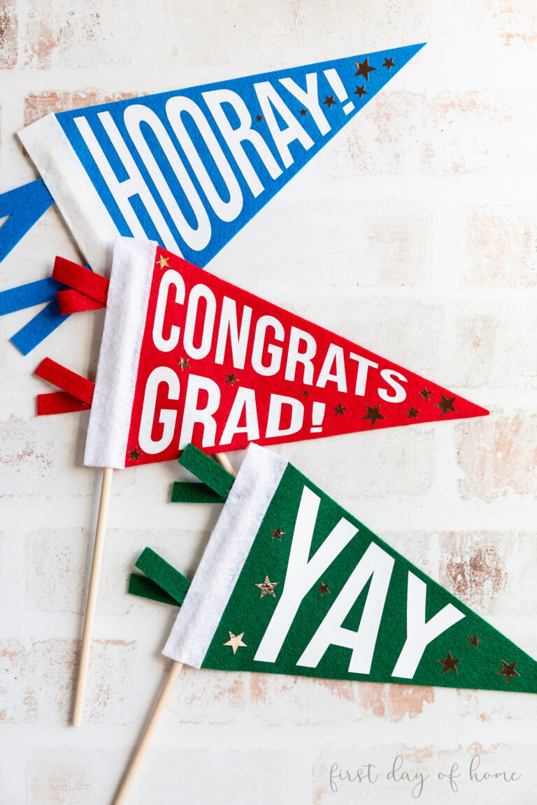 Easy DIY Pennant Flag – First Day of Home
