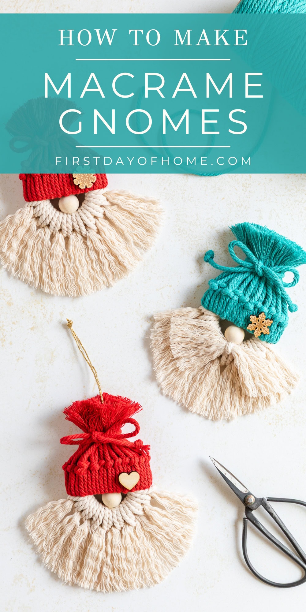Easy Macrame Gnome Tutorial – First Day of Home