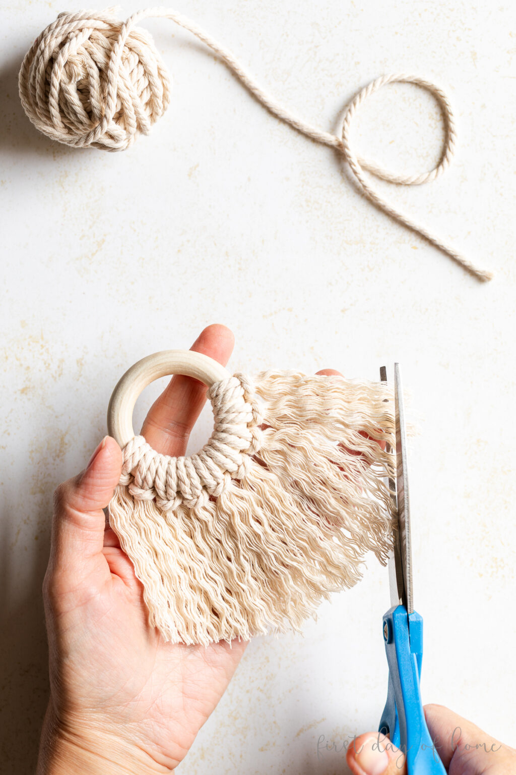 Easy Macrame Gnome Tutorial – First Day of Home
