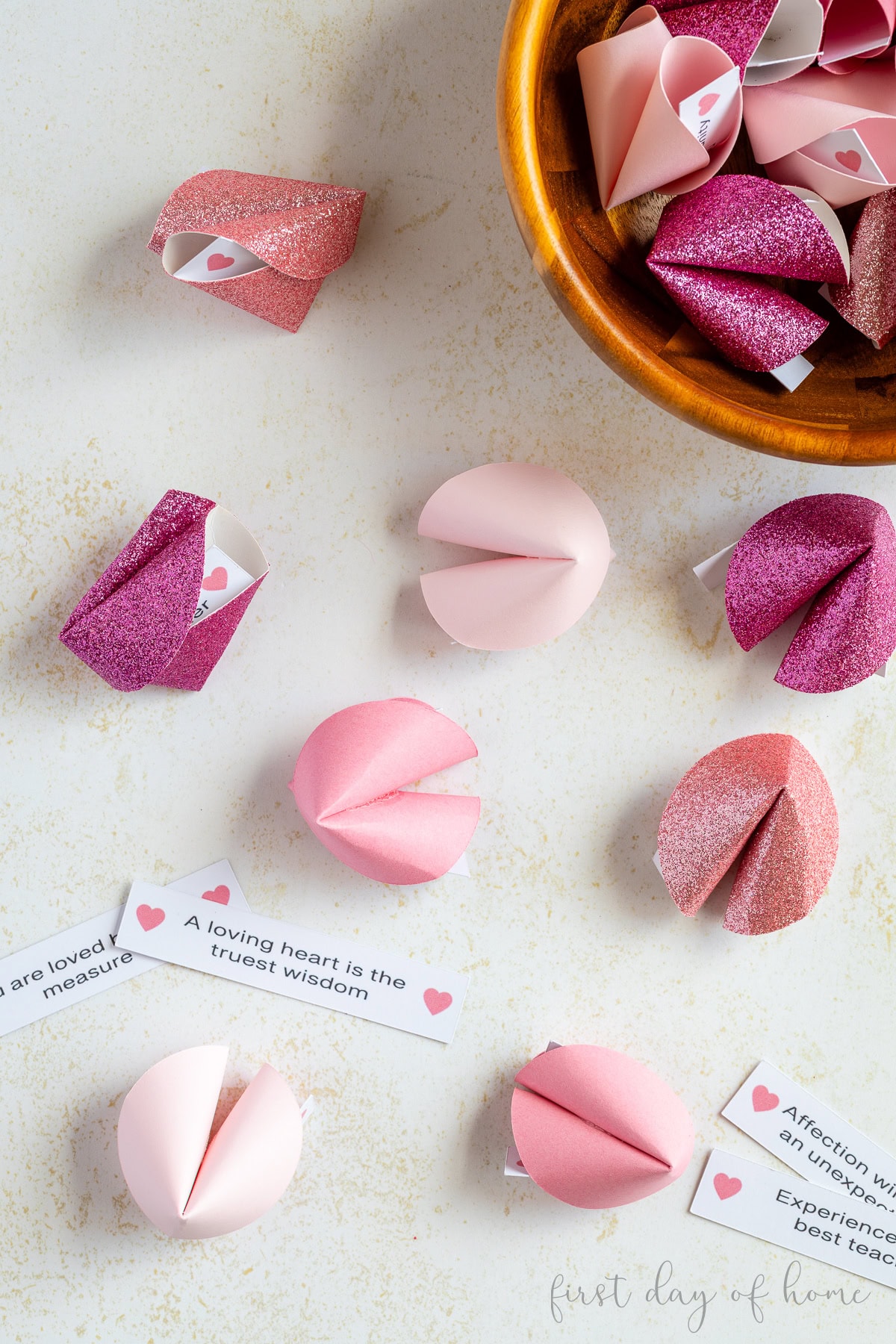 DIY Paper Fortune Cookies – First Day of Home