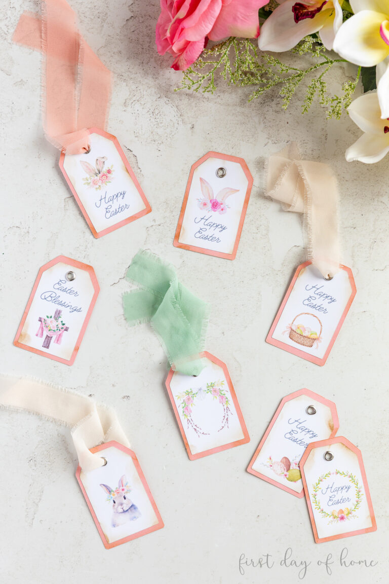 Lovely Easter Gift Tags (Free Printable) – First Day of Home